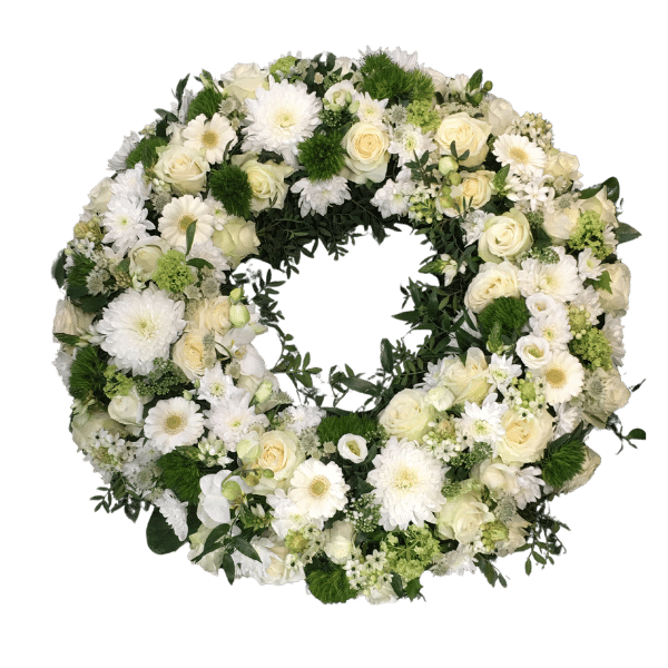 Krans Hvid - Ince Blomster